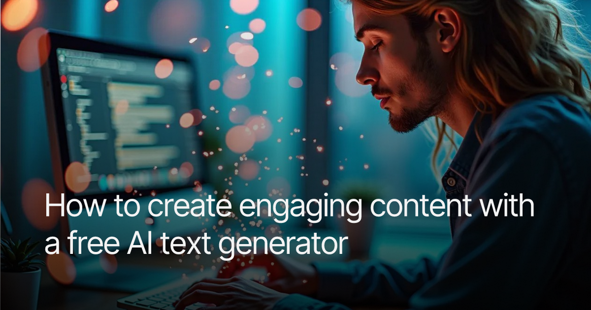 How to create engaging content with a free AI text generator
