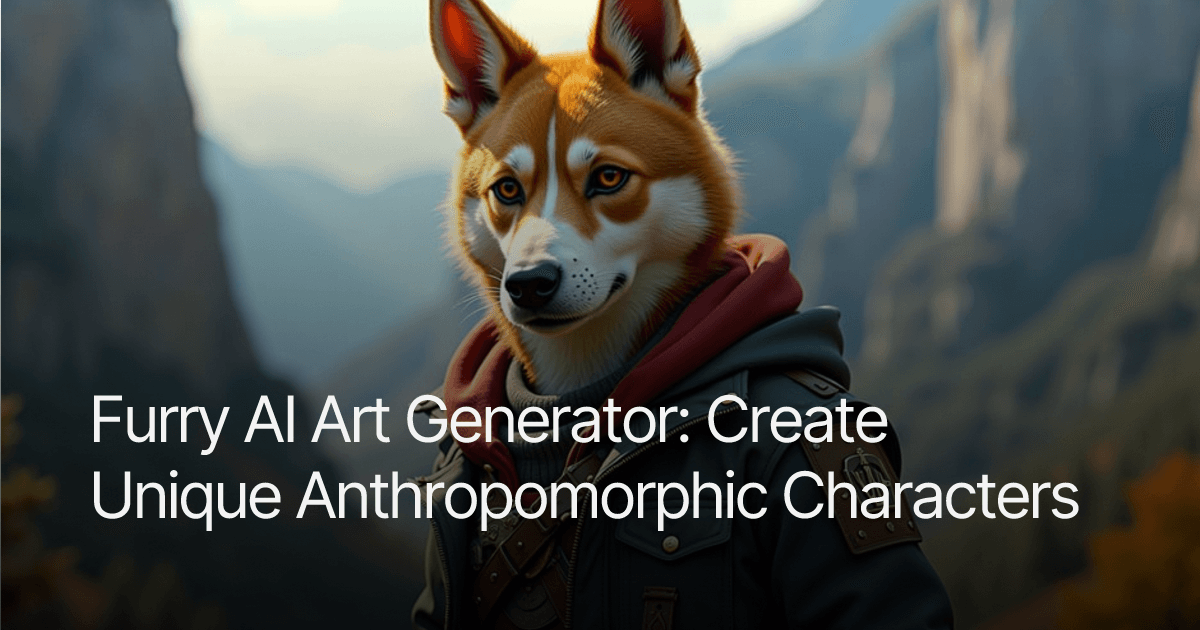 Furry AI Art Generator: Create Unique Anthropomorphic Characters