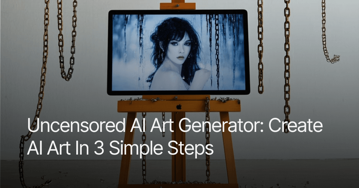 Uncensored AI Art Generator: Create AI Art In 3 Simple Steps