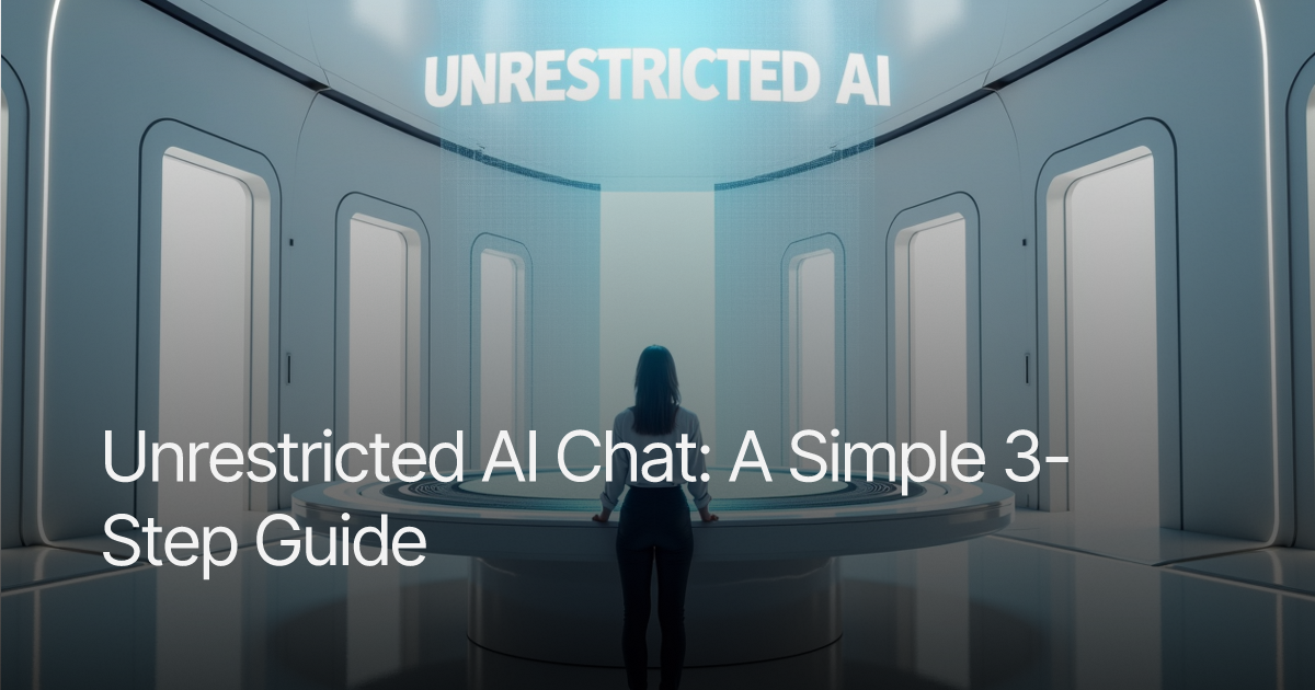 Chat de IA sin restricciones: una guía sencilla de 3 pasos