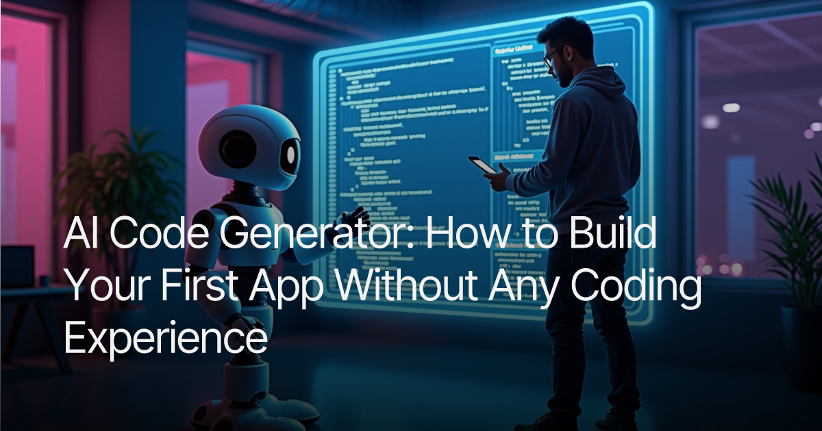 AI Code Generator: How to Build Your First App Without Any Coding Experience