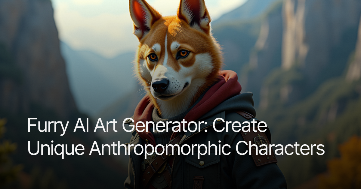 Furry AI Art Generator: Create Unique Anthropomorphic Characters