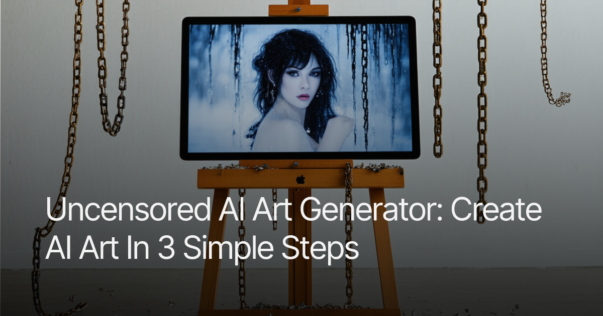 Uncensored AI Art Generator: Create AI Art In 3 Simple Steps