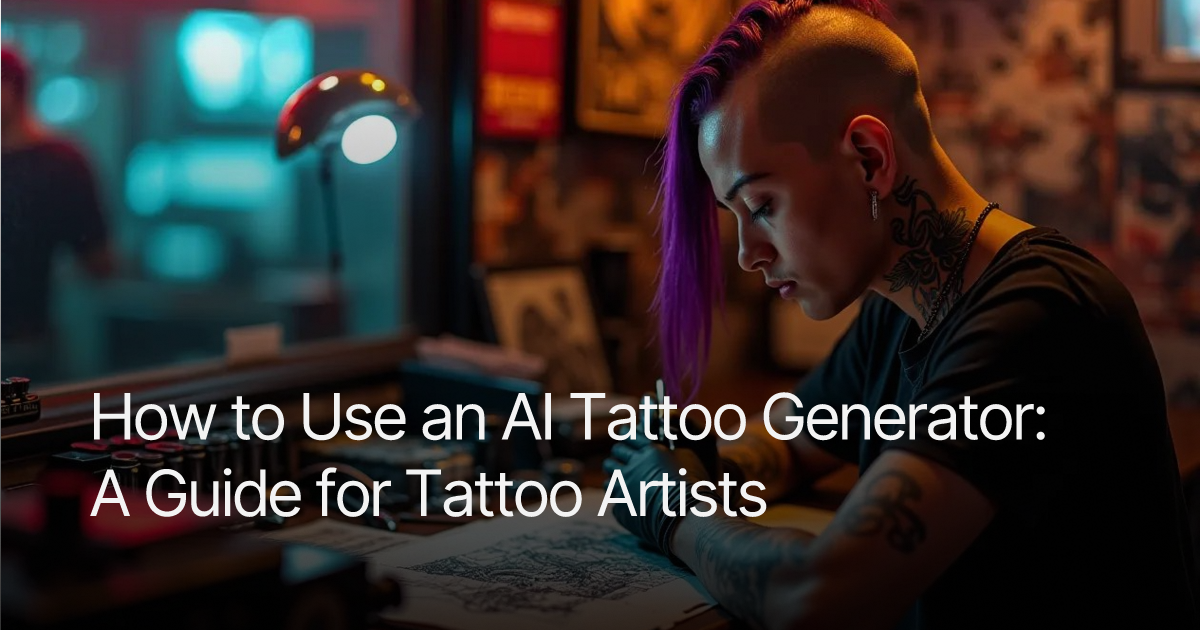 How to Use an AI Tattoo Generator: A Guide for Tattoo Artists