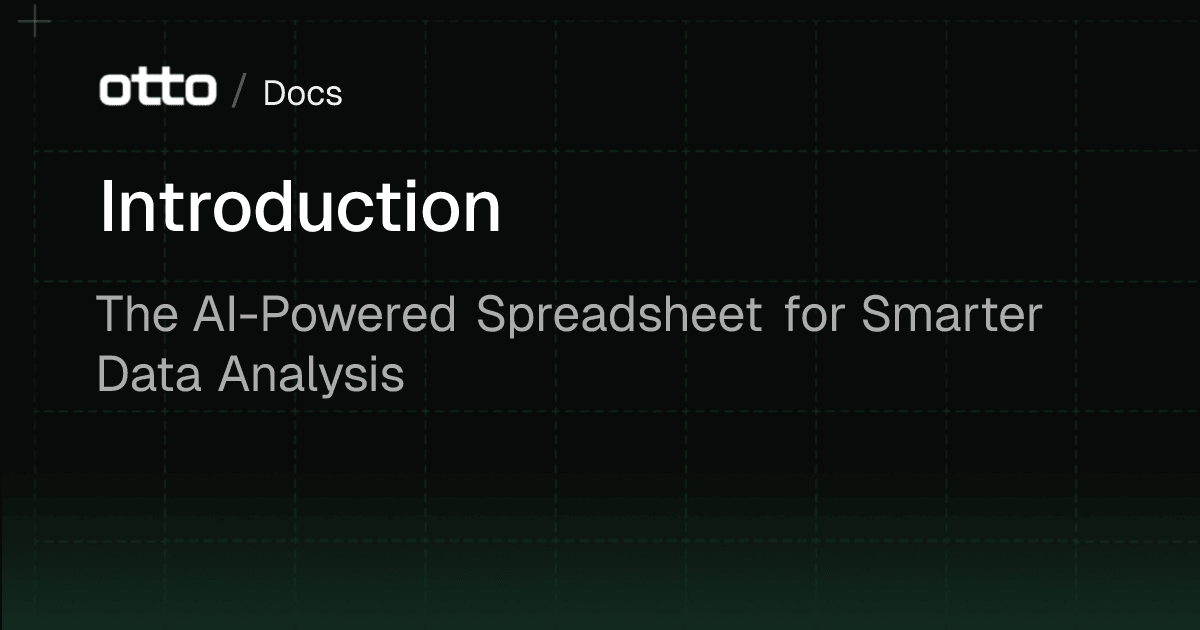 Docs / Introduction — Ottogrid Docs