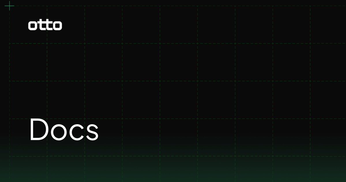 Docs — Ottogrid Docs
