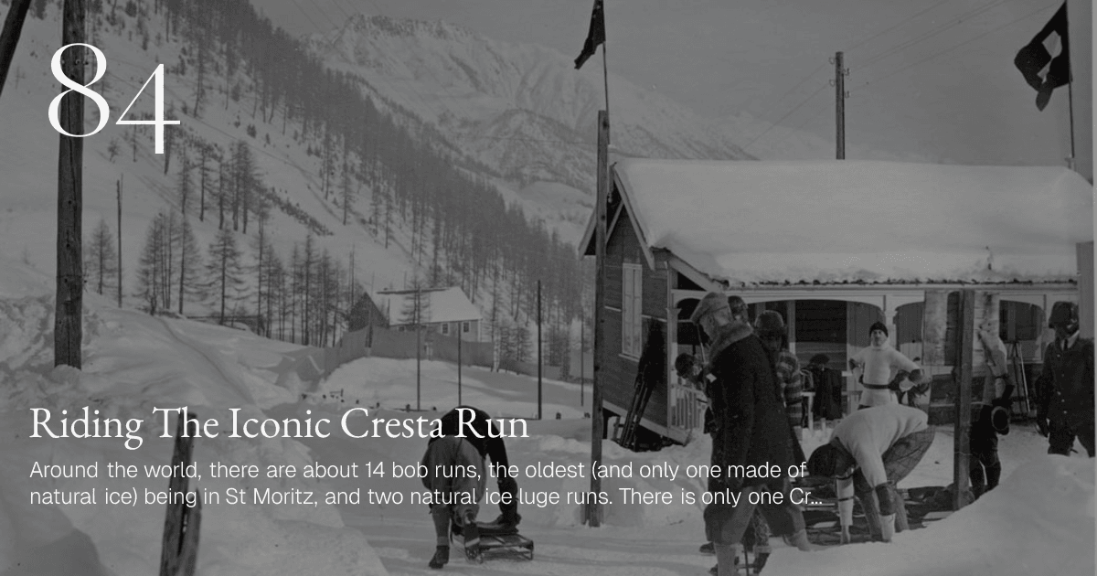 Riding The Iconic Cresta Run
