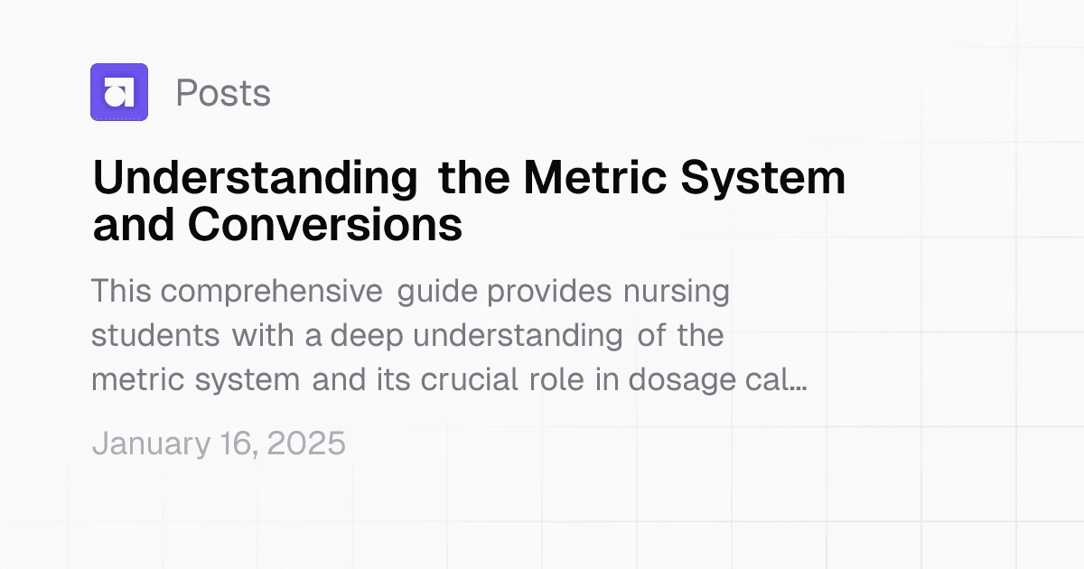 Understanding the Metric System and Conversions | Study Guide Maker