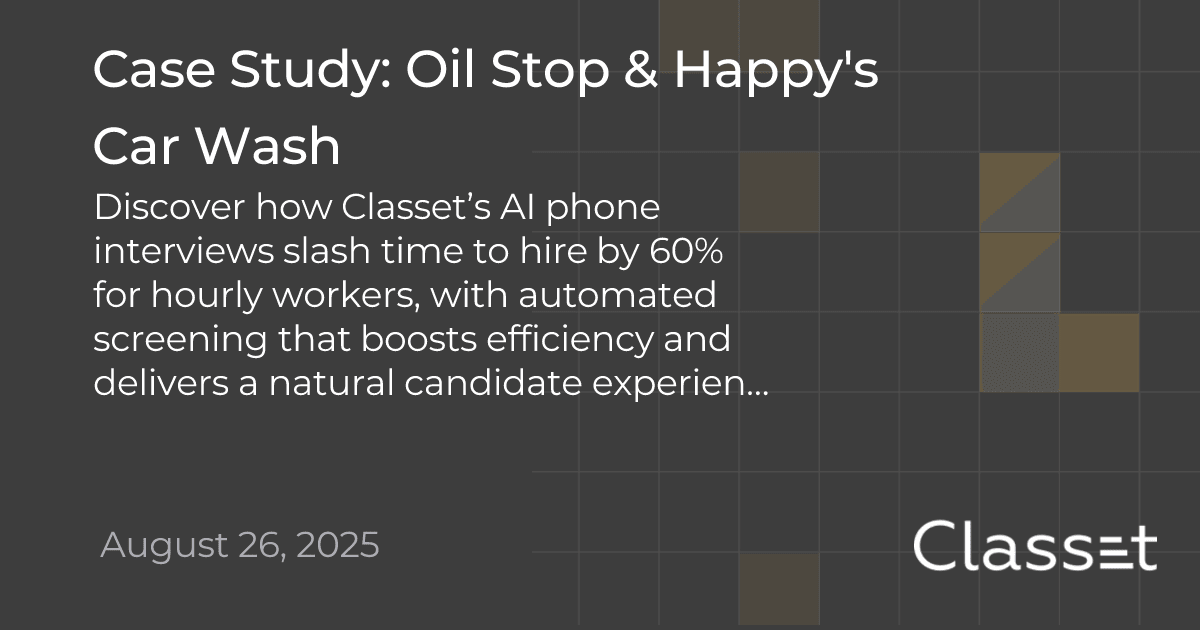 Case Study: Oil Stop & Happy's Car Wash | Classet